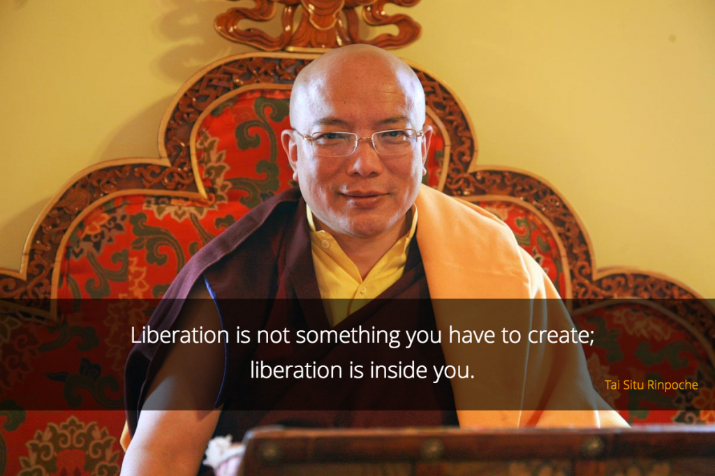 Liberation is inside you ~ Tai Situ Rinpoche - Just Dharma